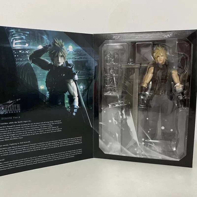 Promo Playarts Kai Final Fantasy 7 Remake Cloud Strife Play Arts Figure ...