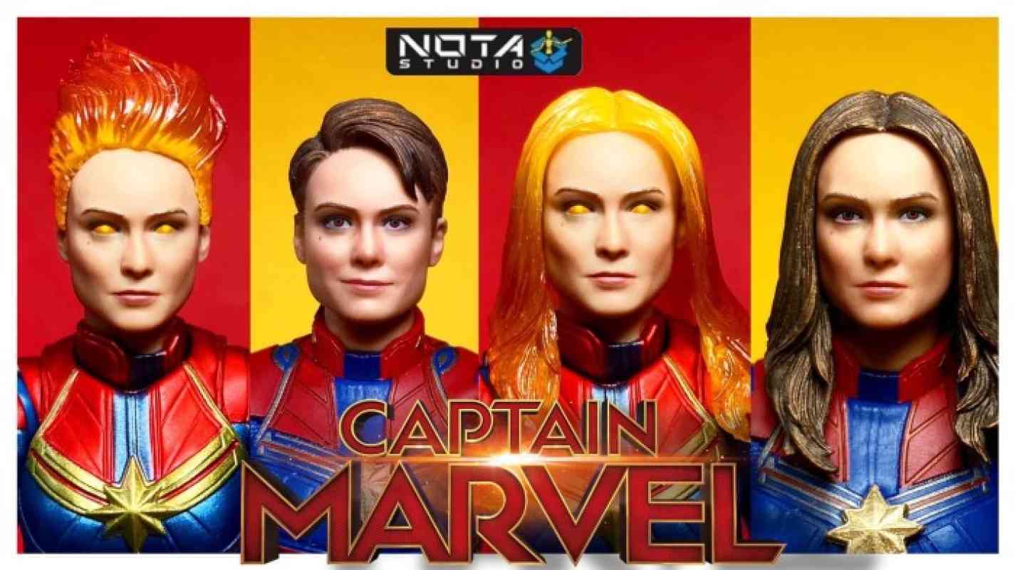 Promo Nota Studio 1/12 Headsculpt Carol Denvers Captain Marvel for SHF ...