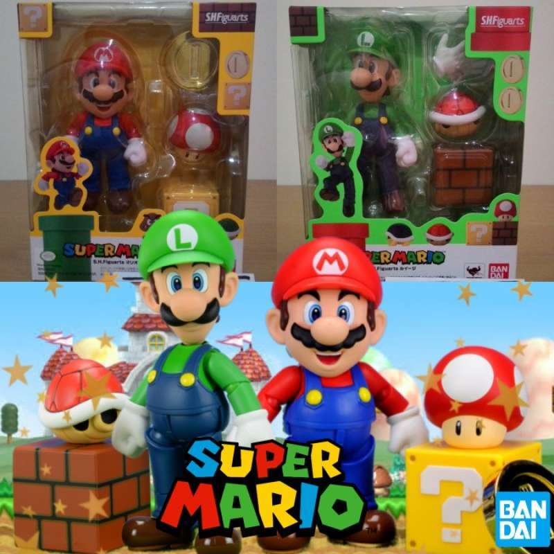 Promo Asli 100% Set 2 Shf Figuarts Mario + Luigi Bandai Ori Diskon 23% ...
