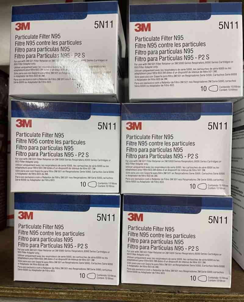 Promo 3M Particulate Filter 5N11 N95 Per BOX (10 PCS) Diskon 23% di ...