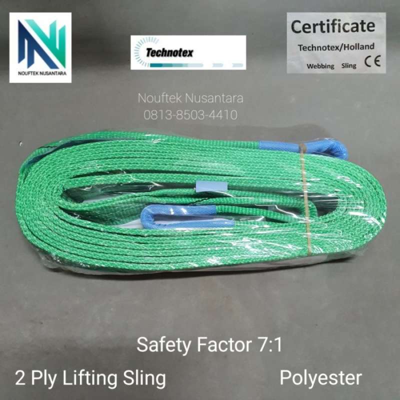 Promo Webbing Sling 2 Ton x 3 M Technotex ( Holland ) Diskon 23% di ...