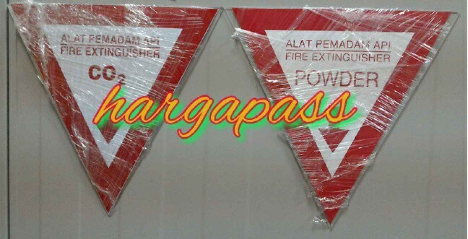 Promo Tanda akrilik alat pemadam api ringan,rambu apar,powder,co2 ...