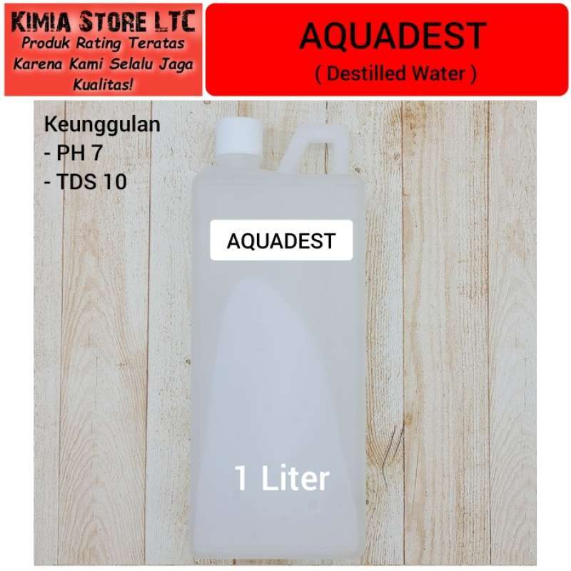 Promo AQUADEST 1 LITER / AIR SULING / DESTILLED WATER - - 5 Liter ...