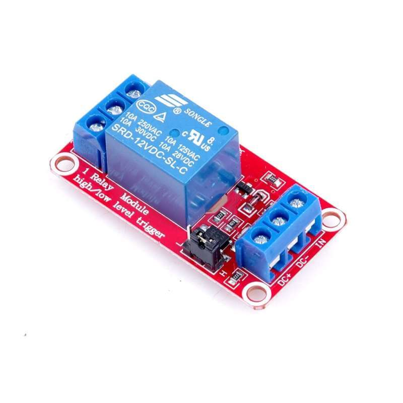 Jual 1 Channel Relay with Optocoupler Module Board Shield High Low ...
