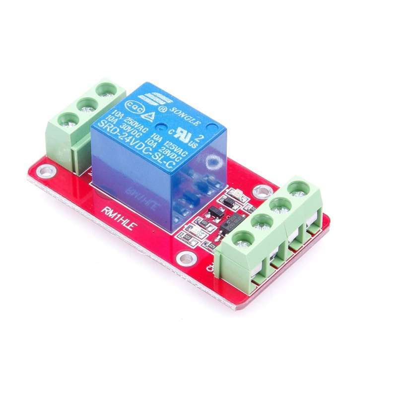 Jual 1 Channel Relay with Optocoupler Module Board Shield High Low Level Trigger 5v 12v 24v ...