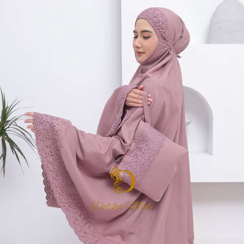 Promo Mukena Siti Khadijah Katun Premium Dewasa Full Bordir Free Tas ...