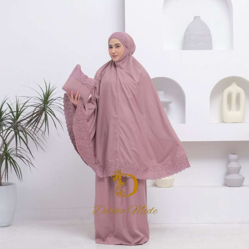 Promo Mukena Siti Khadijah Katun Premium Dewasa Full Bordir Free Tas ...