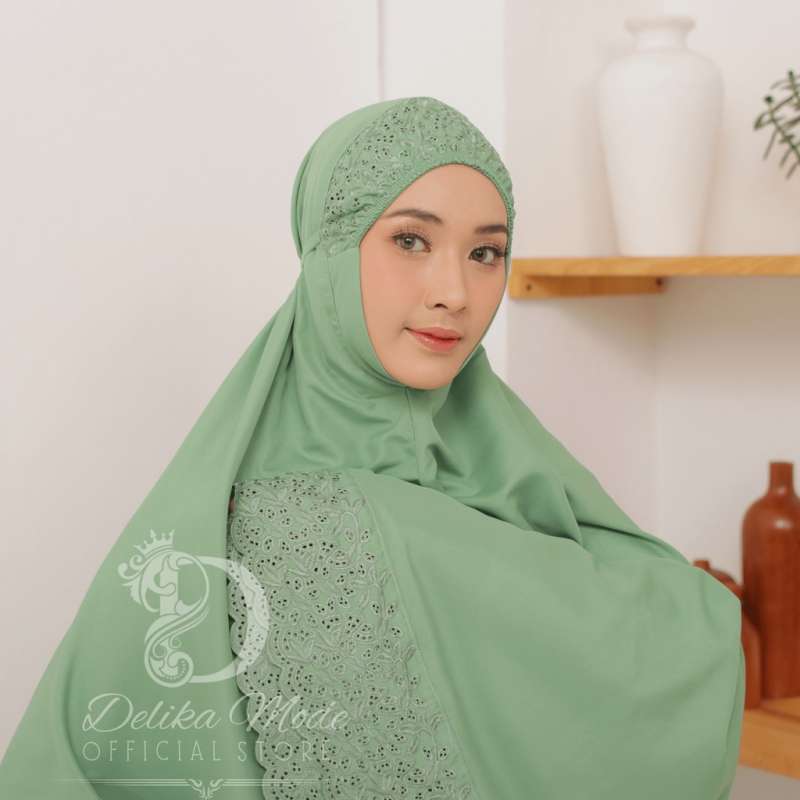 Promo Mukena Siti Khadijah Katun Premium Dewasa Full Bordir Free Tas ...