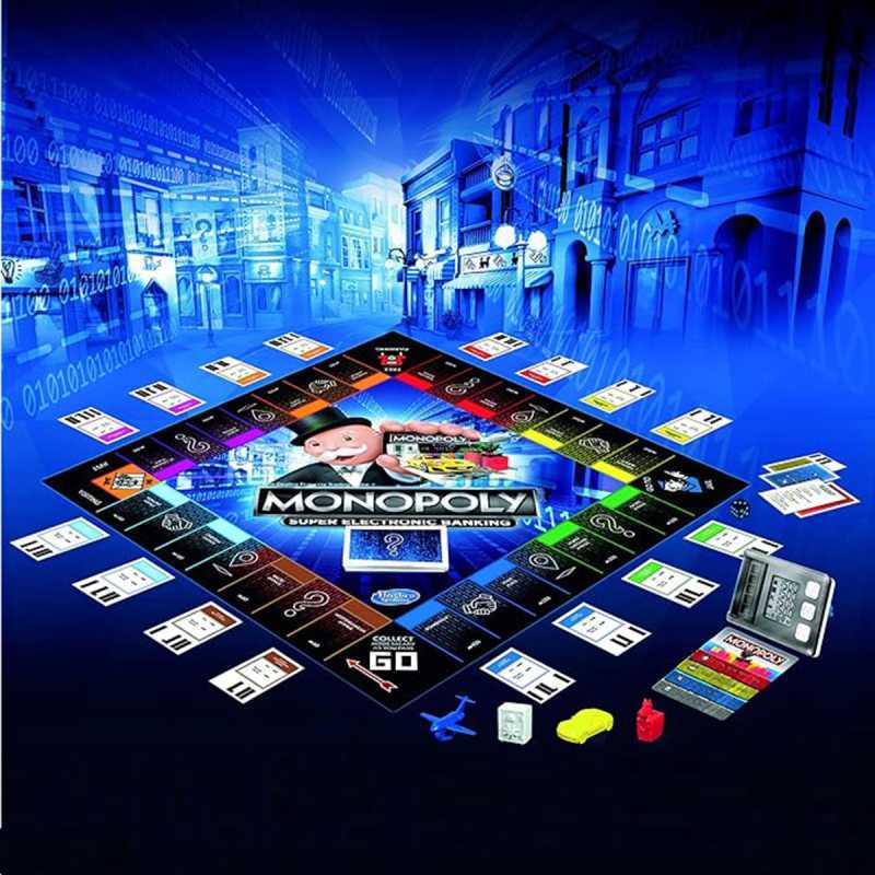 Jual Hasbro Board Game E8978 Monopoly Super Electronic Banking ...