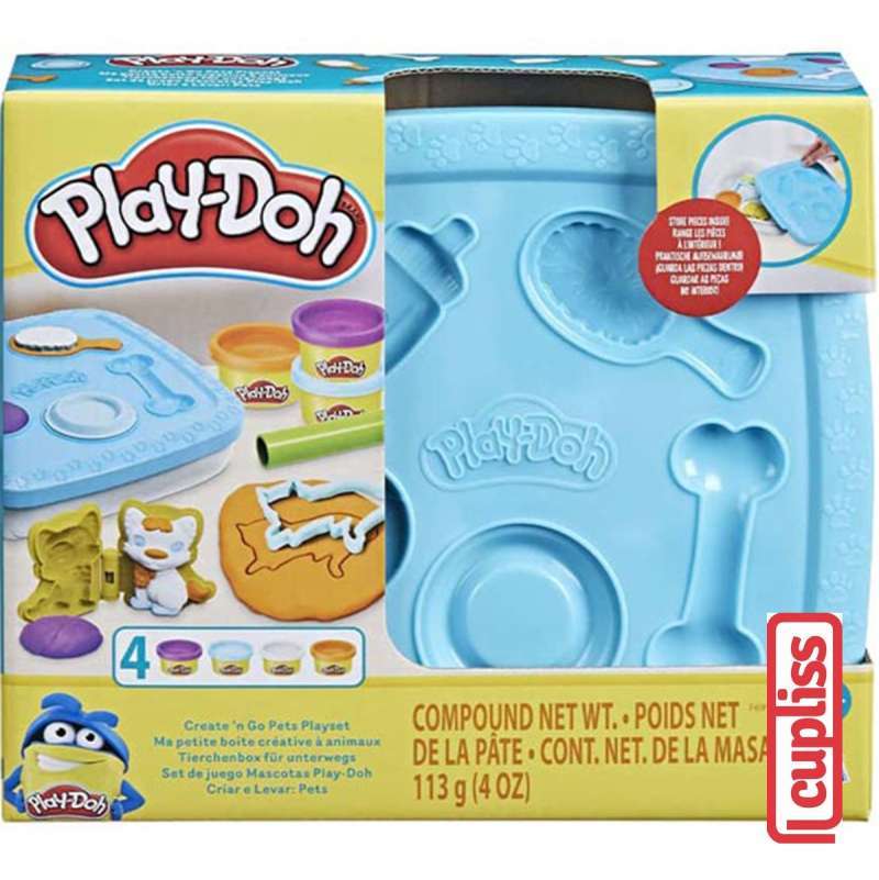 Jual Play Doh Create N Go Pets Playset Hasbro F7528 Playdoh Blue Di ...