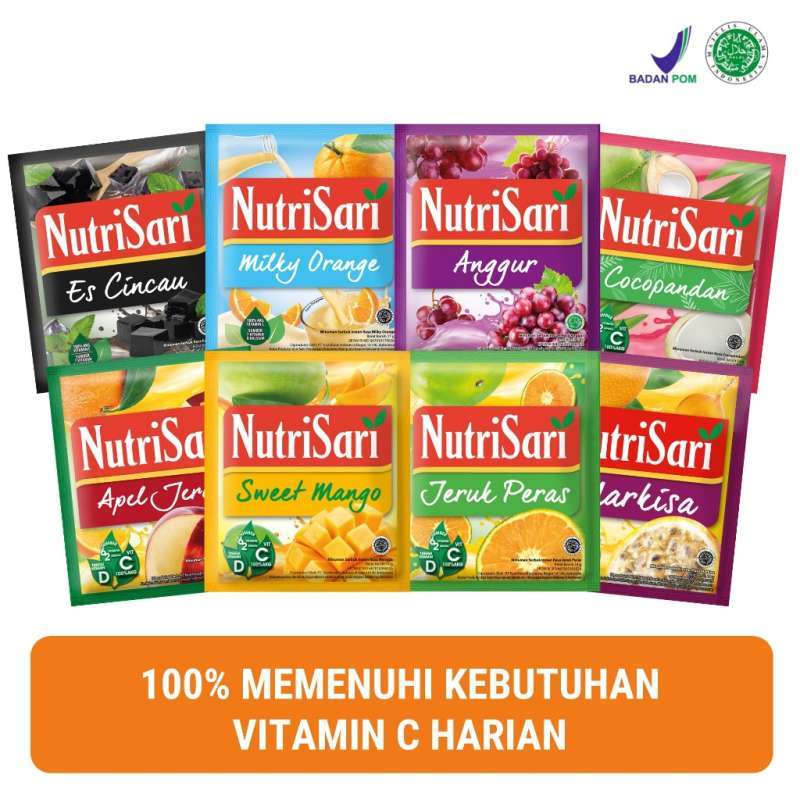 Jual Nutrisari Jeruk Peras Florida Orange Aneka Rasa 10 Sachet Renceng ...
