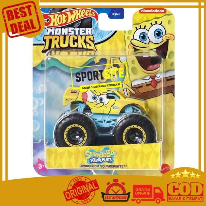 Promo Hot Wheels Monster Trucks Spongebob Squarepants Diecast Mobil ...