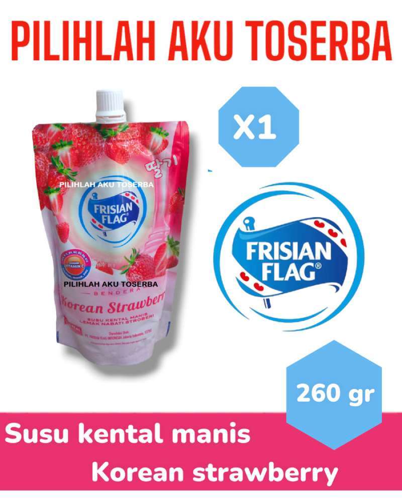 Promo Frisian Flag Susu Kental Manis Korean Strawberry - ( Harga 1 ...