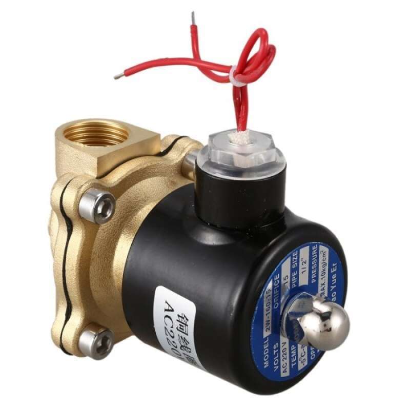 Promo SOLENOID VALVE KRAN AIR OTOMATIS SELENOID ELECTRIC VALVE 1/2 AC ...