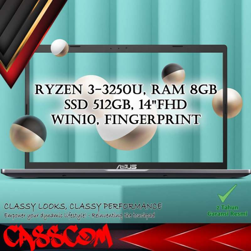 Jual Laptop Asus M415dao Ryzen 3-3250u 8gb 512gb Ssd 14fhd Win10 Ohs ...
