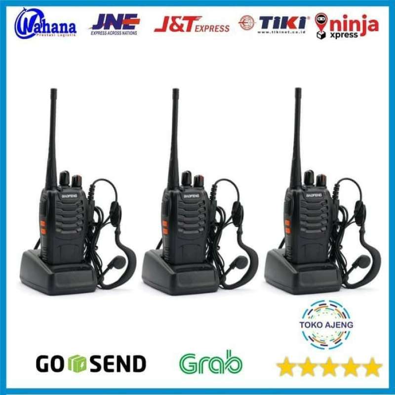 Jual Paket 3 Unit Radio Ht Baofeng Bf 888s Walkie Talkie Radio 888s 1 ...