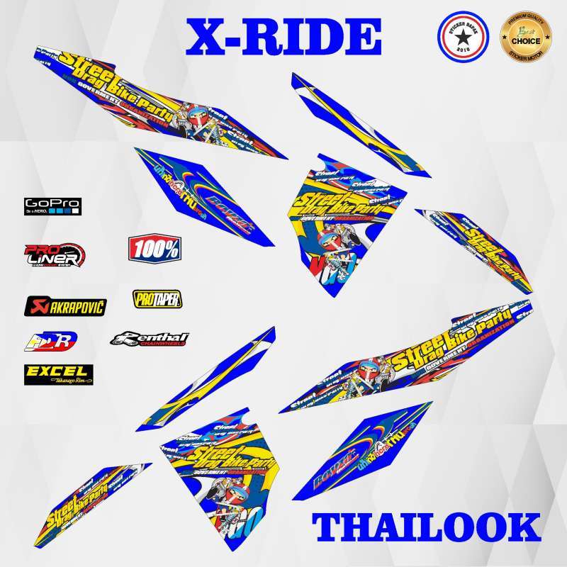 Jual Sticker Striping Yamaha X Ride Motor Variasi Thailook - Standar ...