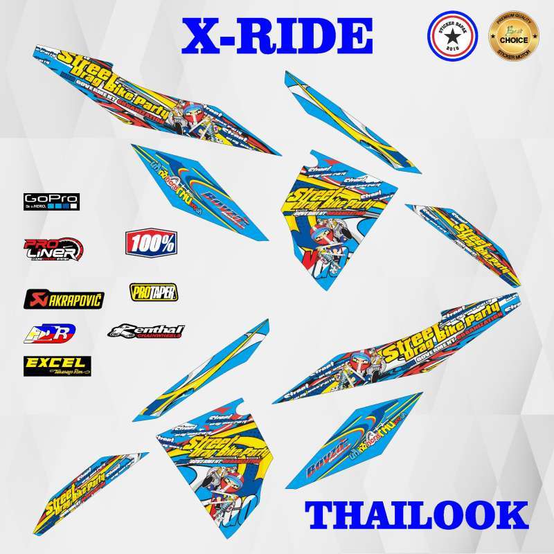 Jual Sticker Striping Yamaha X Ride Motor Variasi Thailook - Standar ...