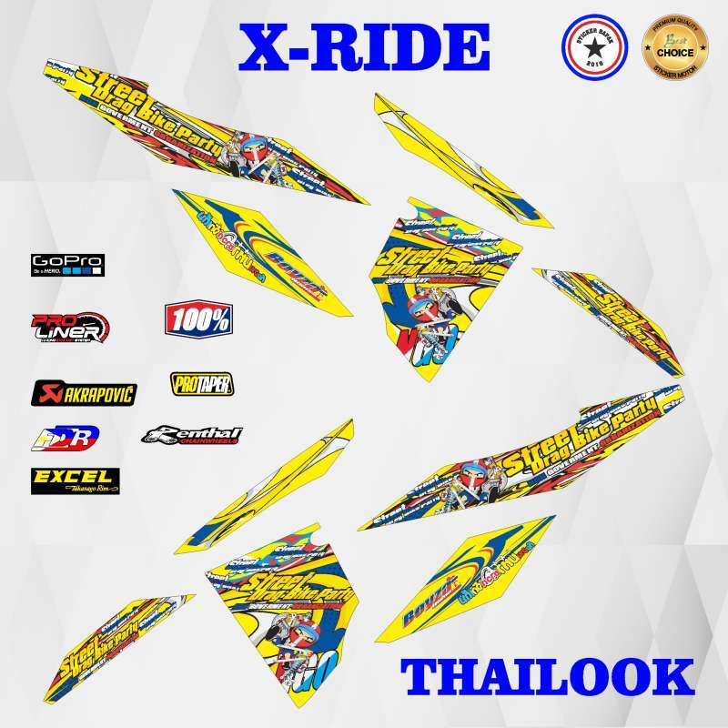 Jual Sticker Striping Yamaha X Ride Motor Variasi Thailook Di Seller ...