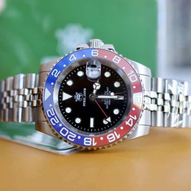 Jual Steeldive Pepsi Gmt Master Homage Jubilee Bracelet Sd1993 ...