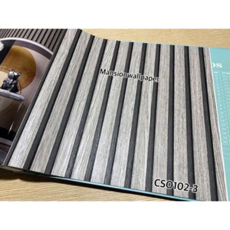Jual Wallpaper Dinding Motif Wpc Panel Kayu 3d Visual Effect Coklat Abu ...