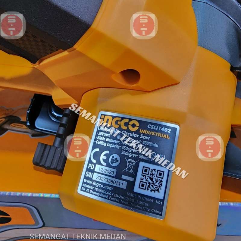 Jual Csli1402 Cordless Baterai Circular Saw Blade Mini 5 20v Unit Ingco ...