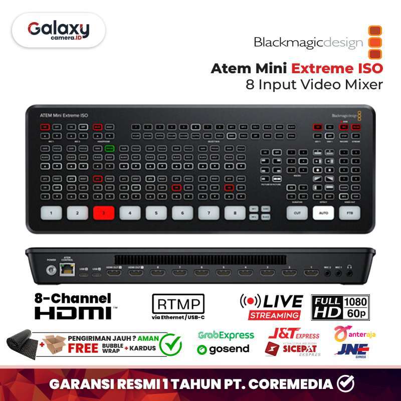 Jual Blackmagic Design Atem Mini Extreme Iso 8 Input Mixer ...