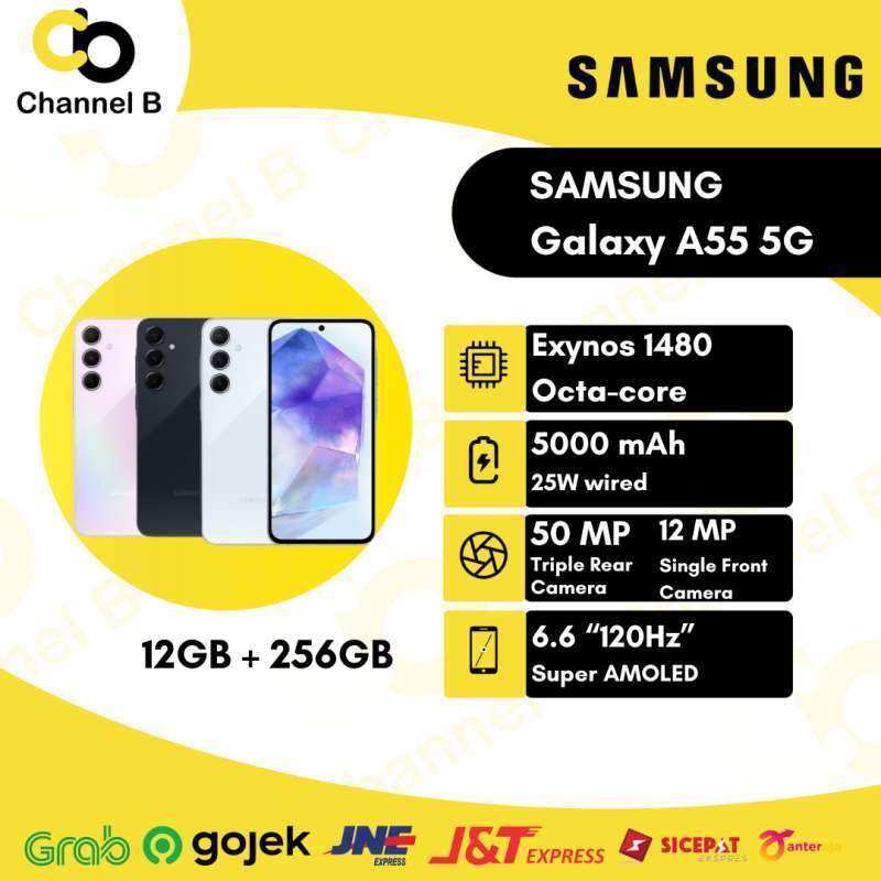 Jual Samsung Galaxy A55 5g [ 12gb / 256gb ] Smartphone - Garansi Resmi - Awesome Ice Blue Di ...