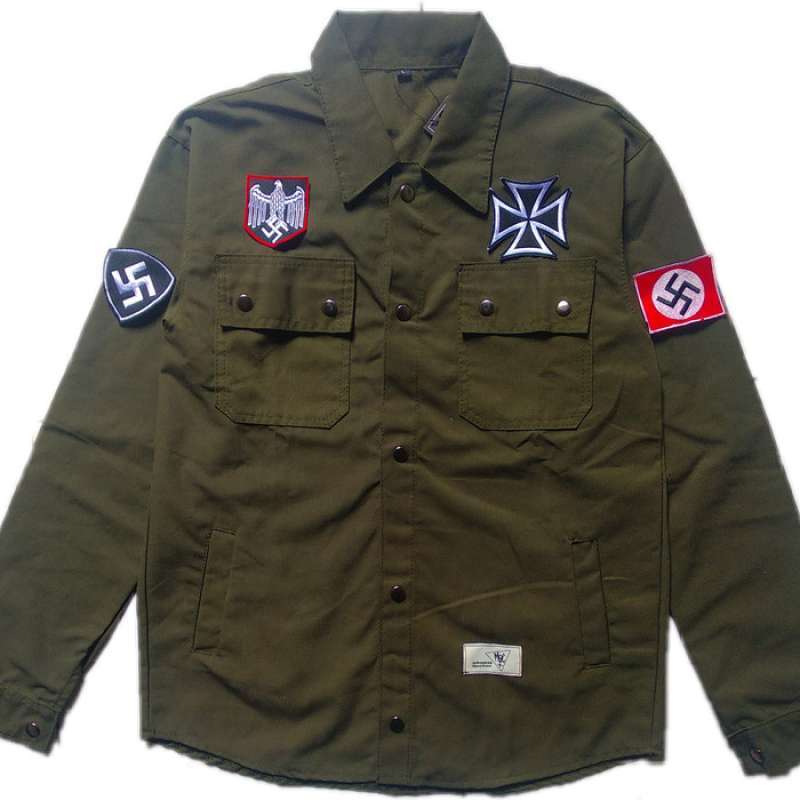 Promo Jaket Parka Semi Parka Terpasang Patch Army Nazi Adolf Hitler - M ...