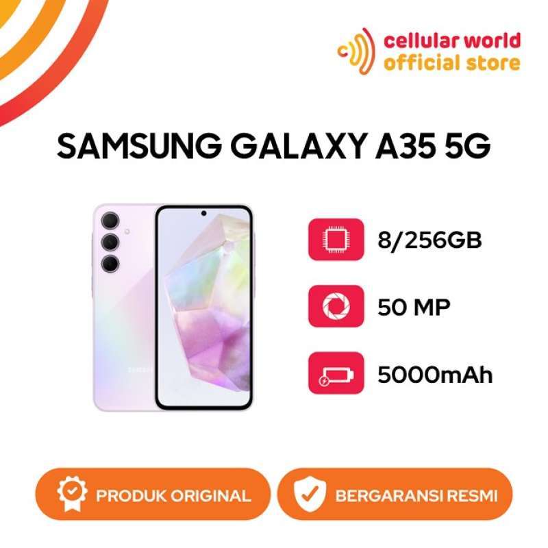 Promo Samsung Galaxy A35 5g 8/256gb ( Upgraded From 128gb) Garansi Resmi - Navy Diskon 9% Di ...