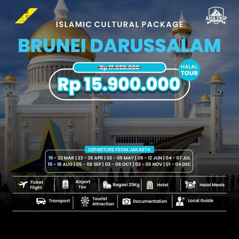 Jual Halal Tour Brunei Darussalam 4 Hari 3 Malam Di Seller Asia Trip Internasional - Asia Trip ...