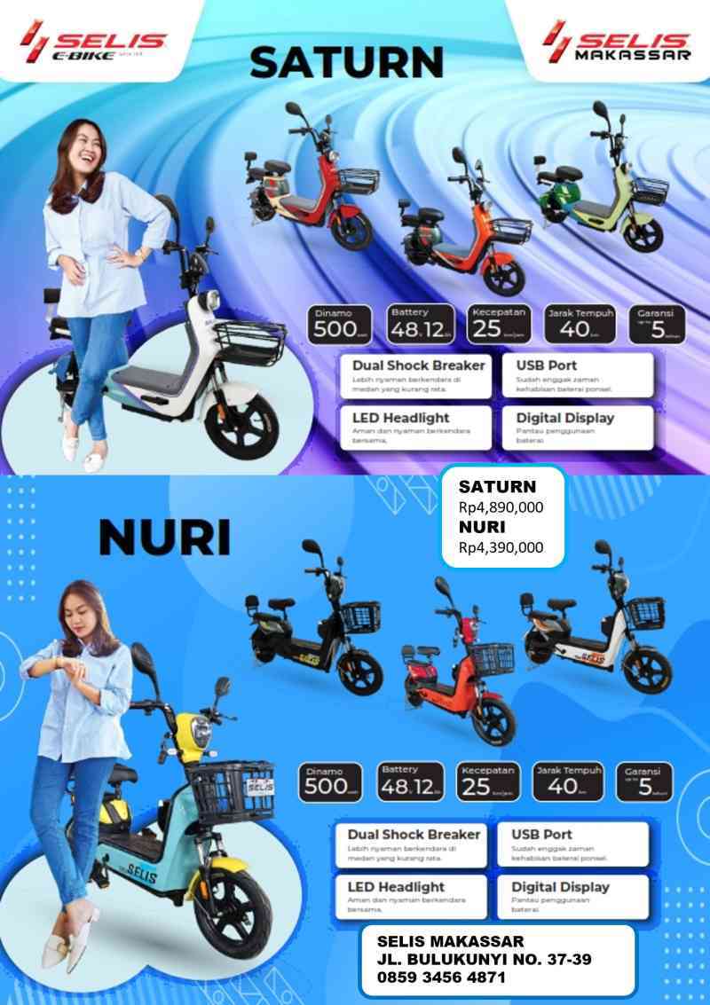 Jual Selis Nuri Sepeda Listrik Di Seller Selis E-motor Makassar ...