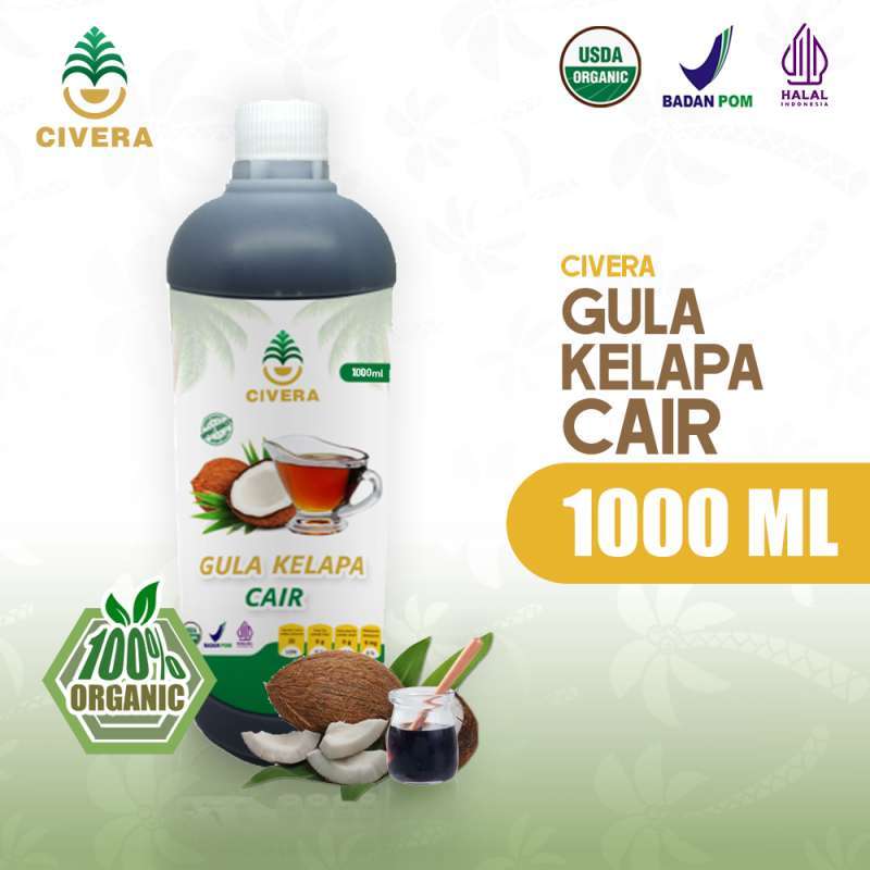 Promo Civera Gula Kelapa Cair 1 Liter / Palm Sugar Syrup 1 Liter Diskon ...