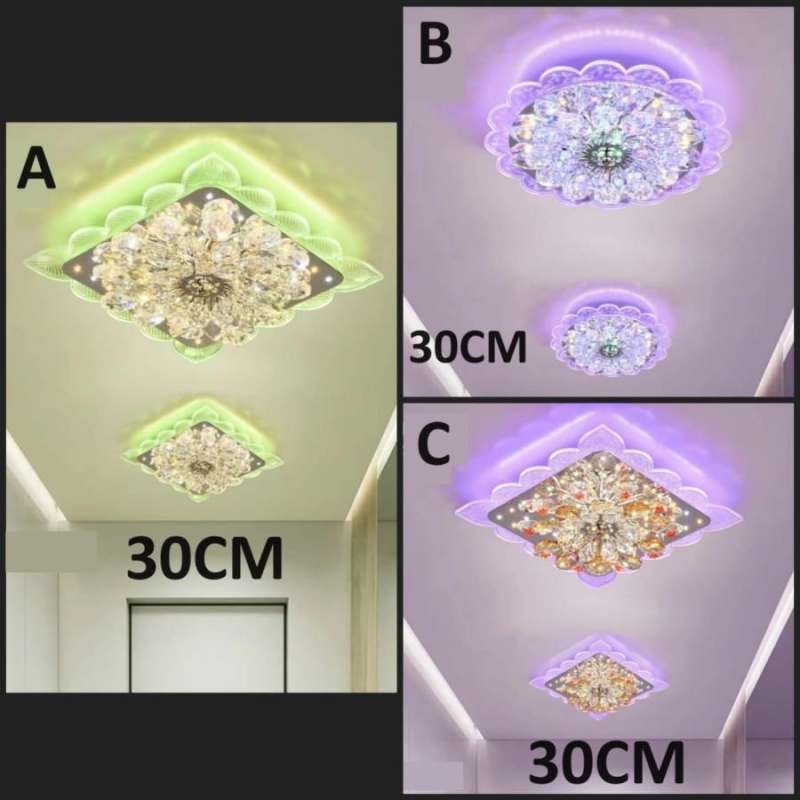 Jual Fl 1795 Lampu Plafon Bunga 30cm Modern Klasik 3 Model Ruang Tamu ...