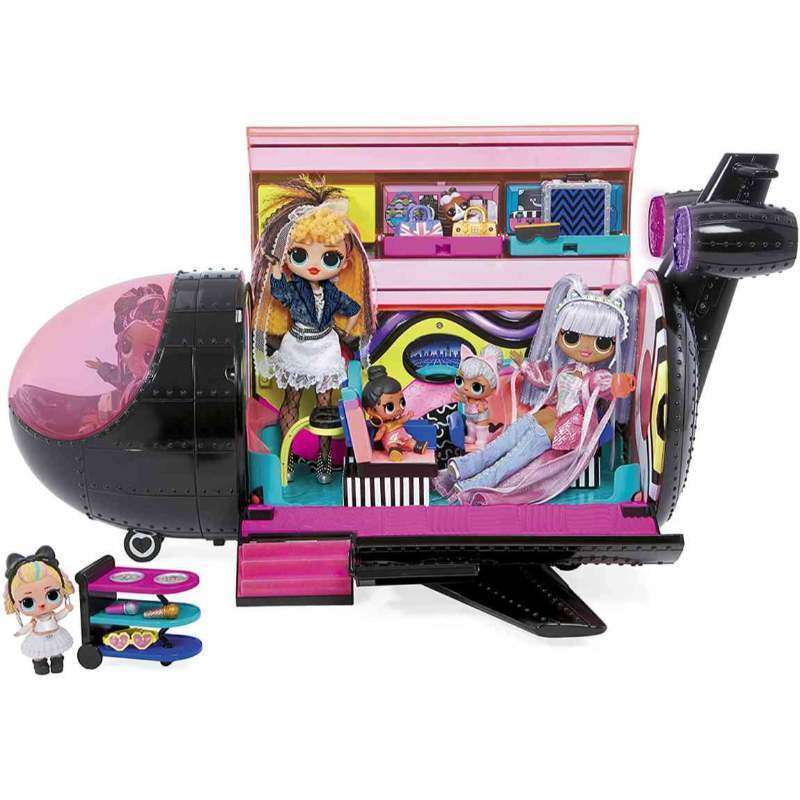 Promo Lol Surprise Omg Remix 4 In 1 Exclusive Plane Playset Transforms ...