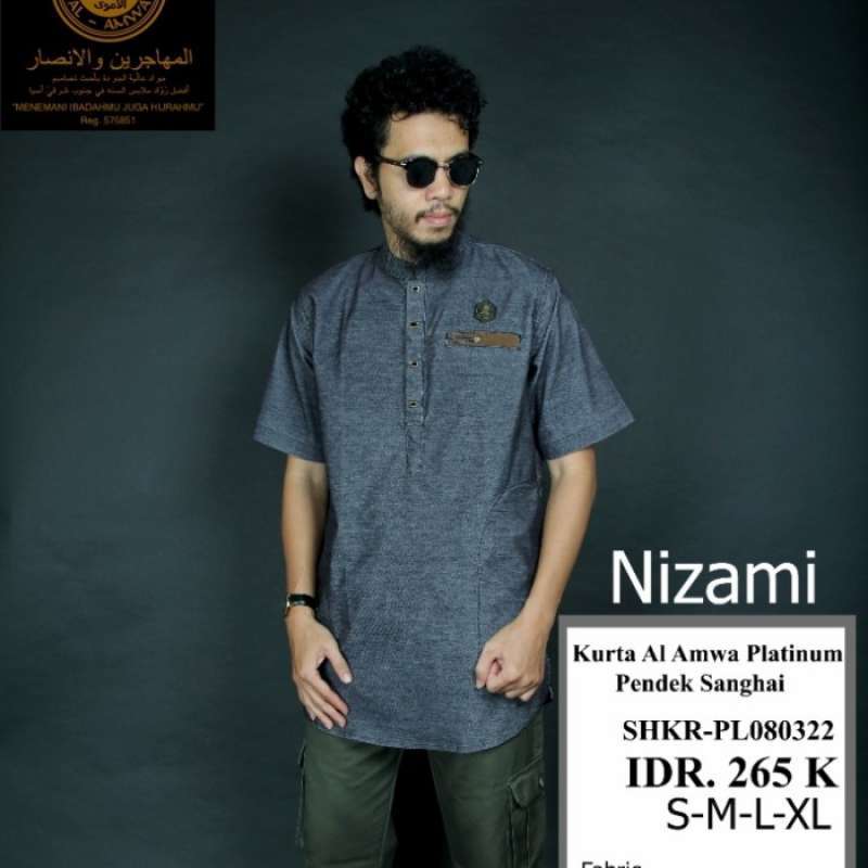 Promo Kurta Jumbo Al Amwa Platinum Jumbo Gamis Pria - Kikiso - 4xl Dark ...