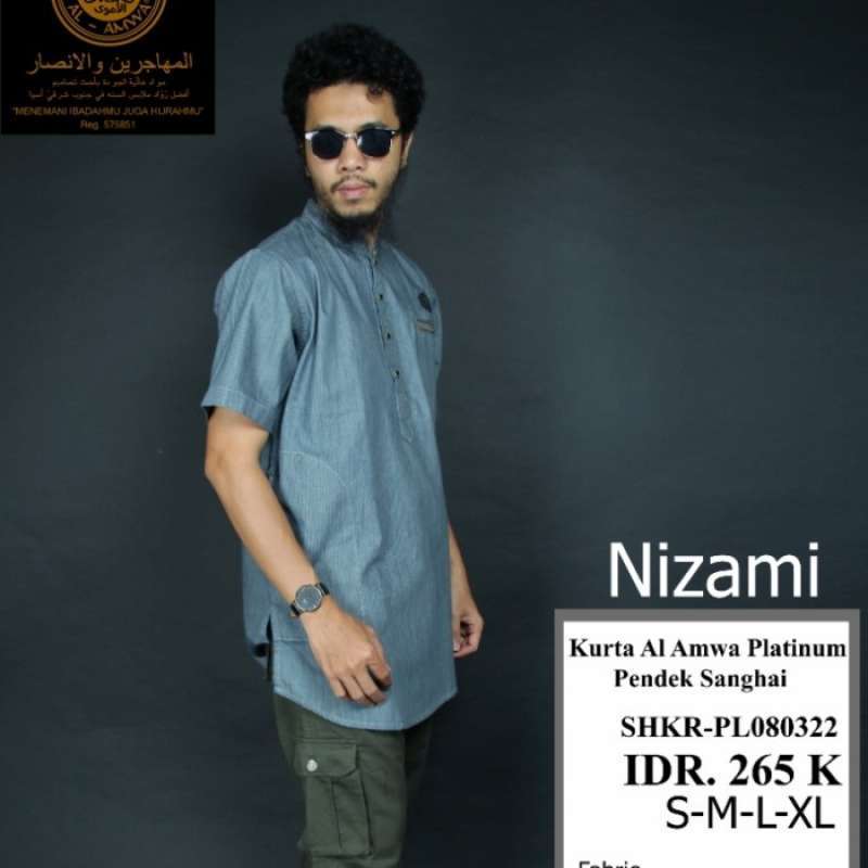 Promo Kurta Jumbo Al Amwa Platinum Jumbo Gamis Pria - Kikiso - Grey 3xl ...