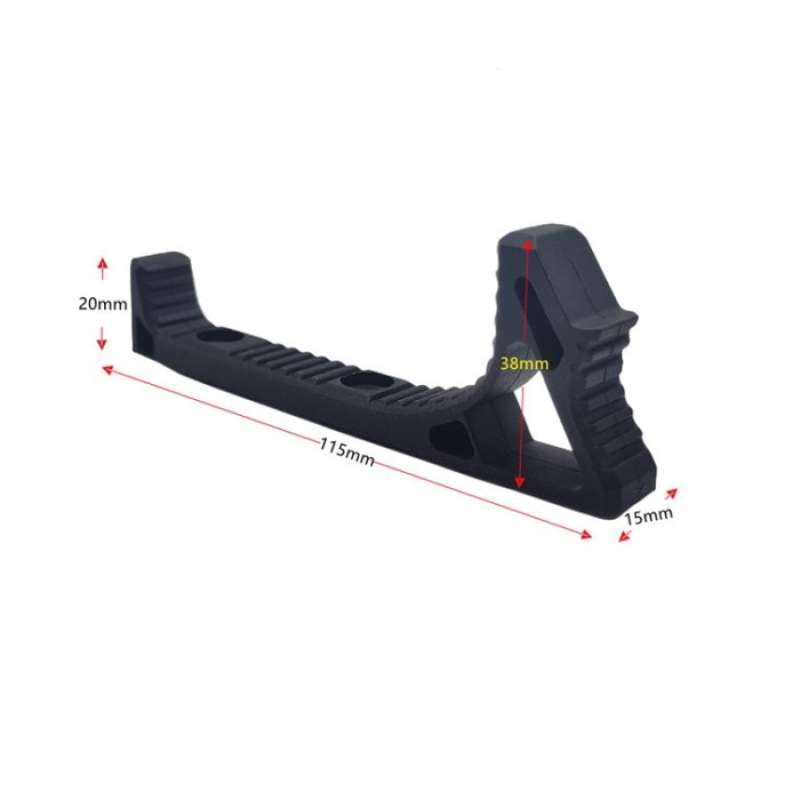 Promo Nylon Link Curved Fore Grip Foregrip Handstop Mlok M-lok Aeg Wgg ...