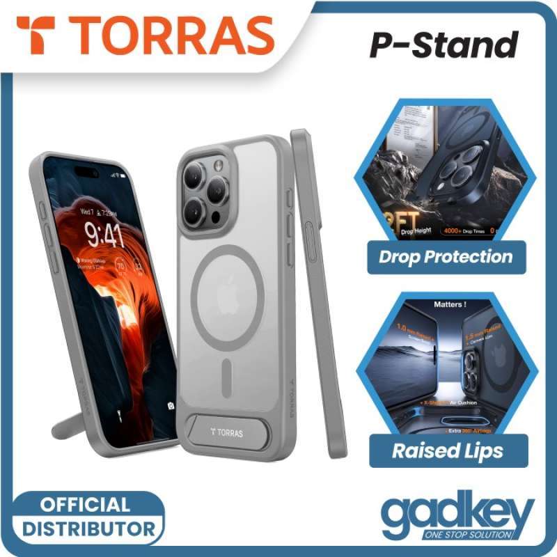 Promo Case iPhone 15 Pro Max Plus Torras P-stand MagSafe Slim Casing ...