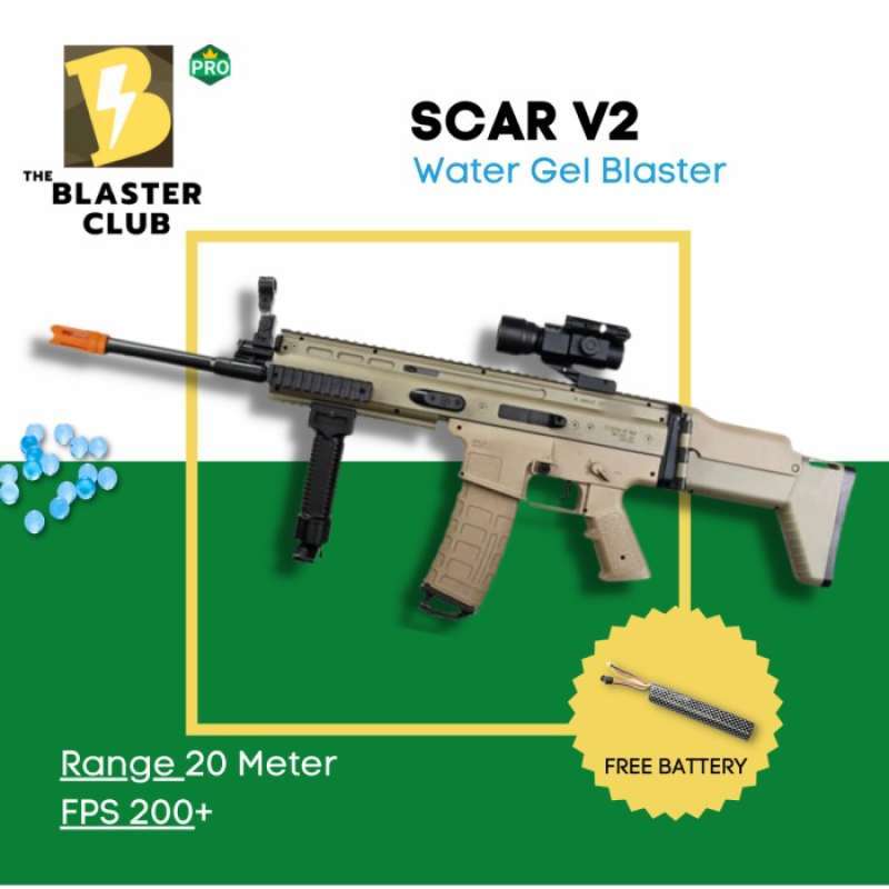 Promo Fn Scar V2 Jinming Water Gel Blaster Elektrik Gun Full Auto ...