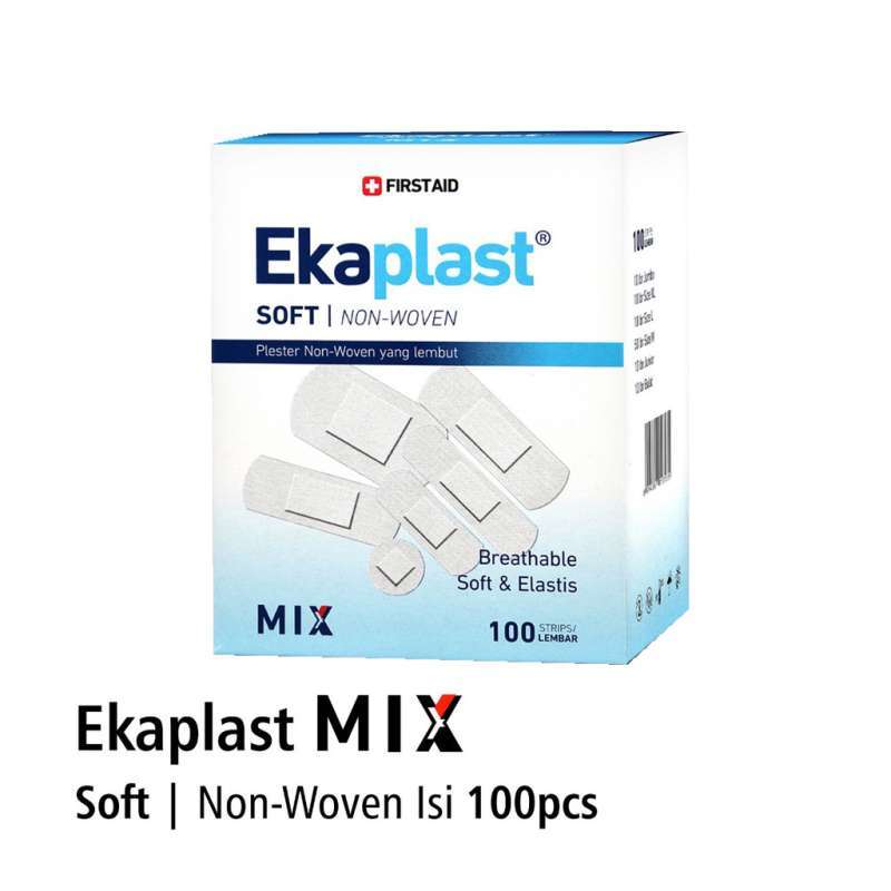 Promo Plester Luka Merk Ekaplast Soft Mix Isi 100 Pcs Per Box Diskon 29 ...
