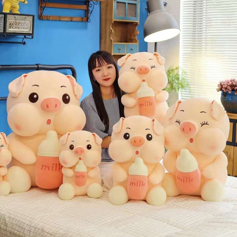 Promo Boneka Babi Imut Pink /doll Piggy Lucu Imut Telinga Halus Dan ...