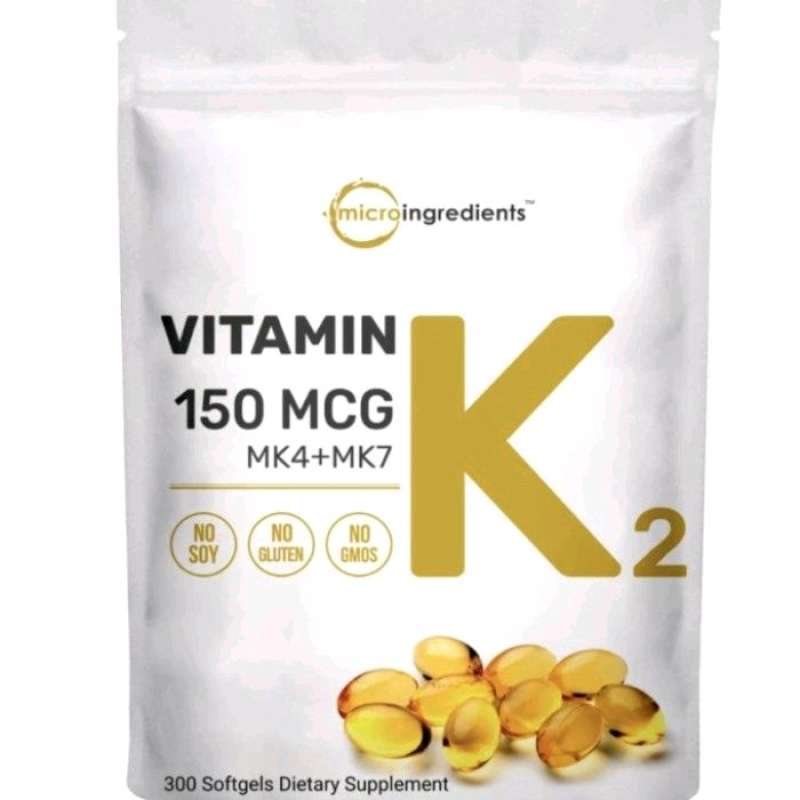 Promo Microingredient Vitamin K2 150 Mcg Mk4+mk7 300 Soft Gel Diskon 30 ...