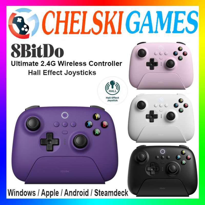 Promo 8bitdo Ultimate 2.4g Wireless Controller Hall Effect Joystick ...