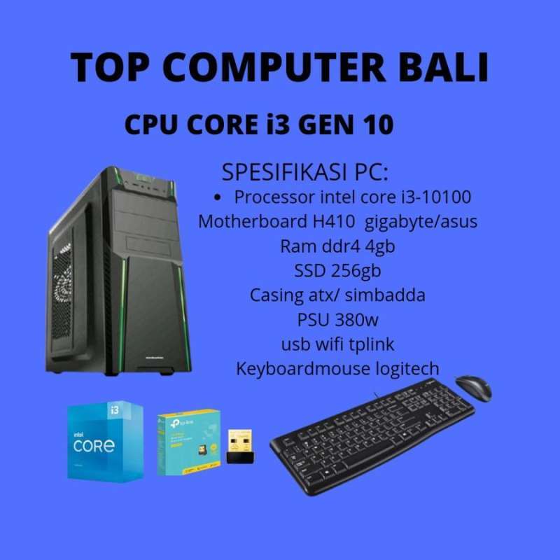 Jual Pc Rakitan Core I Gen Cpu Core I Gen Ram Gb Ssd Gb Di Seller Top Computer Bali