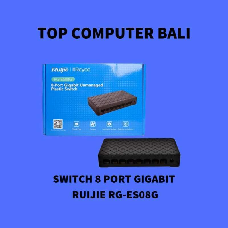 Jual Ruijie Reyee Switch Hub 8 Port Gigabit Unmanaged Rg Es08g Di