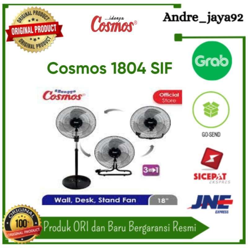 Jual Kipas Angin Cosmos 3 In 1 Stand Fan ,desk Fan ,wall Fan Sif-1804 S ...