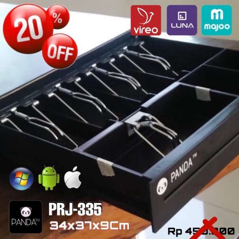 Jual Panda Prj-335 Cash Drawer/laci Kasir Rj11 To Pos Printer Thermal ...