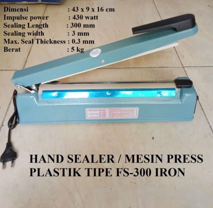 Promo Hand Sealer / Mesin Press Plastik Tipe Fs-300 / Fs 300 / Fs300 Iron Diskon 23% Di Seller ...