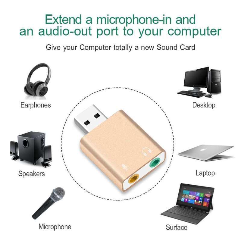 Jual External Usb Sound Card Hifi Magic Voice 3d Audio 7.1 Sound ...